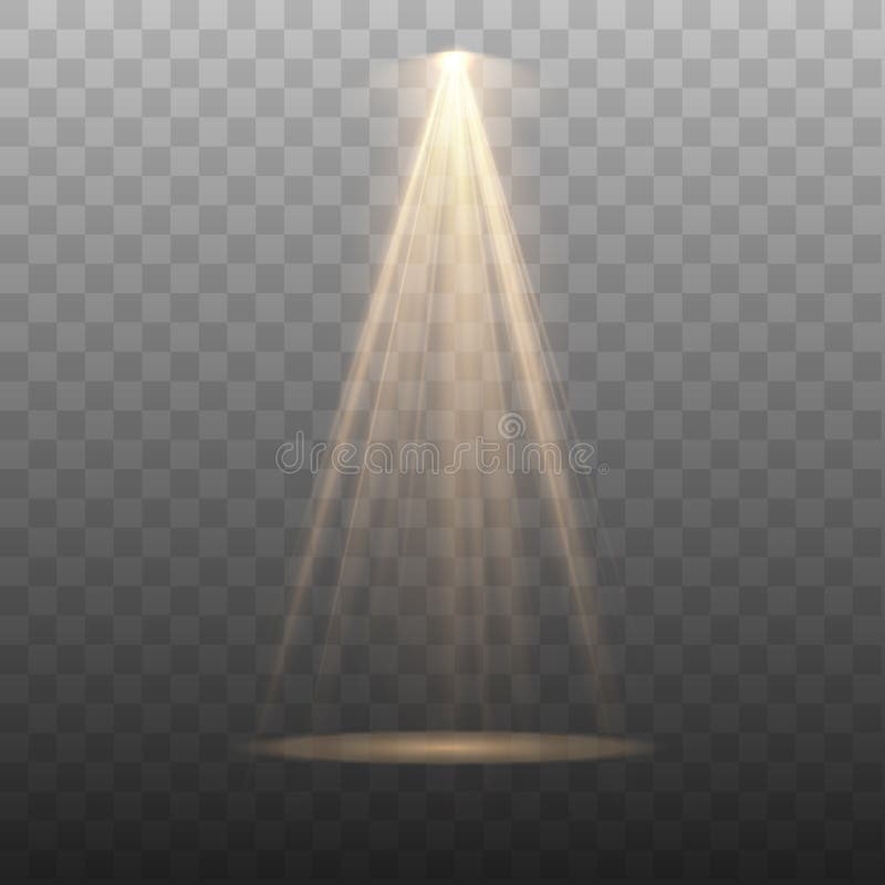 Spotlight Isolated on Transparent Background. Stock Vector ...