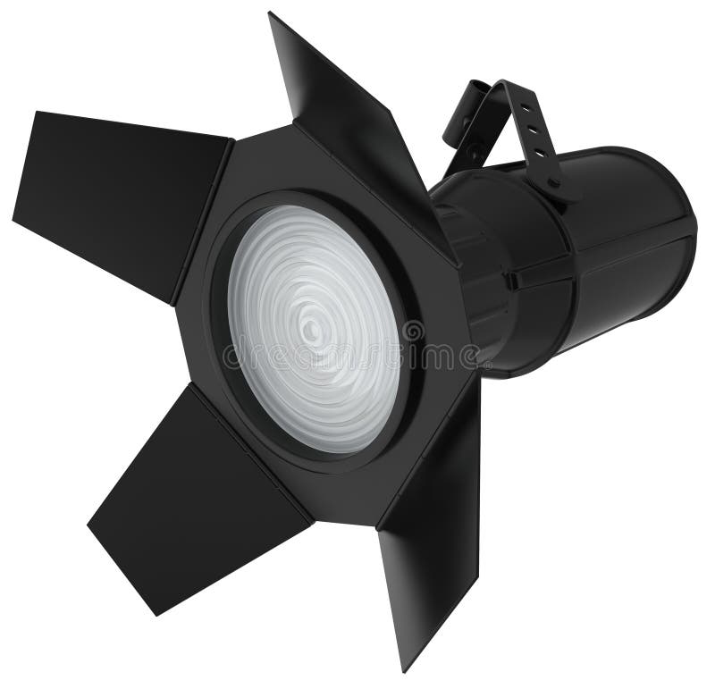 Spotlight Isolated on White Background Stock Illustration ...