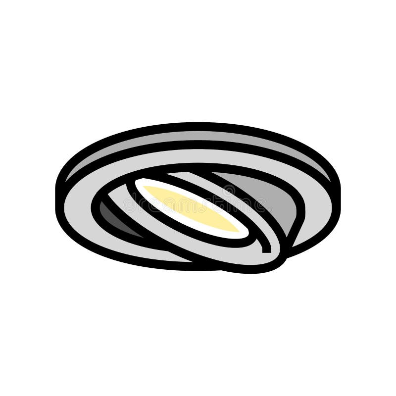 Spotlight Lamp Ceiling Color Icon Vector Illustration Stock Vector ...