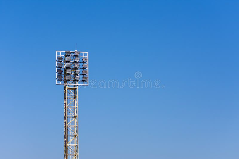 Spotlight left side stock photo. Image of stadium, blue - 106593704