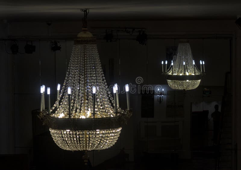 Technical Lights that the Stage at Theater. Stock Photo - Image of ...