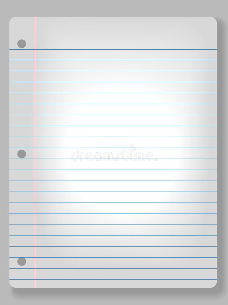 Notebook Paper Background Stock Illustrations – 214,870 Notebook Paper ...