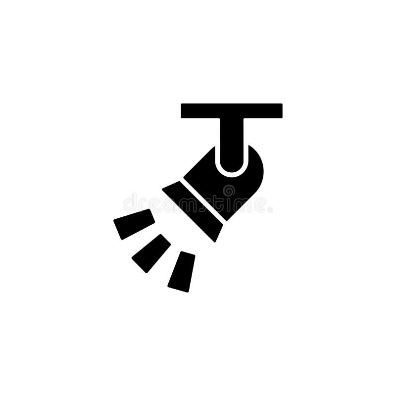 Spotlight-pictogram. Spotlight-geïsoleerd Vectorpictogram Vector ...