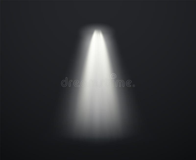 Spotlight Rays. Vector Glowing Light Effect Stock Vector - Illustration ...