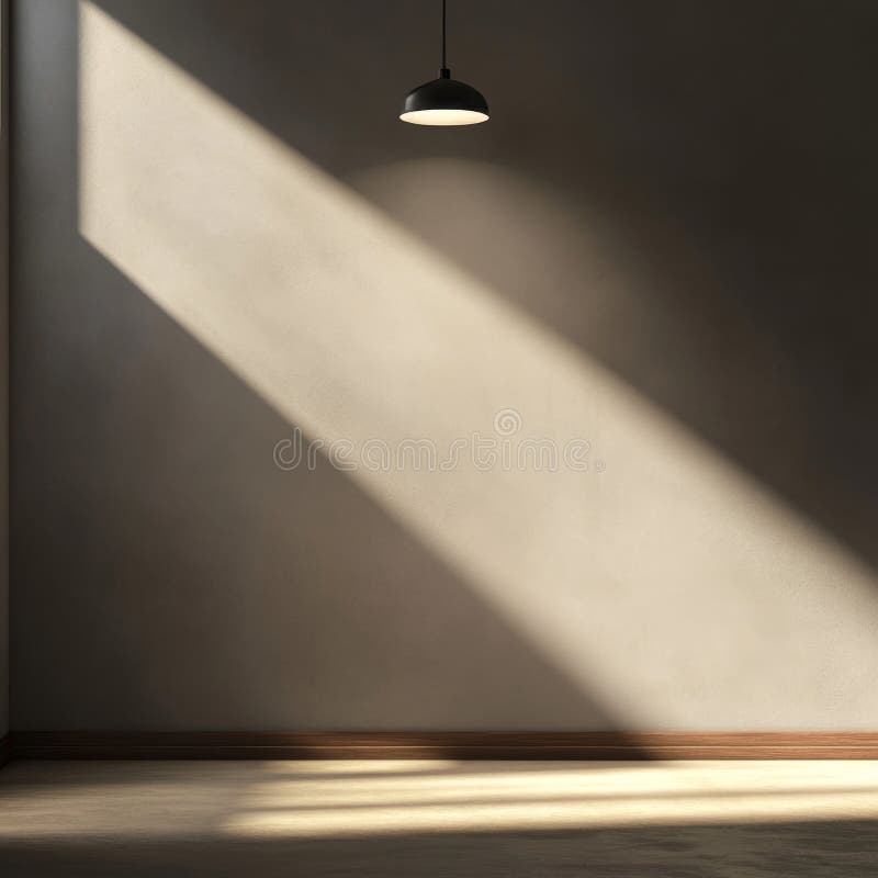 Spotlight in the Room with Wall and Floor. Vector Illustration Stock ...