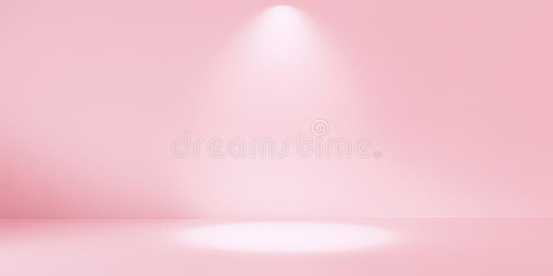 A Spotlight Shines on a Soft Pink Background Stock Illustration ...