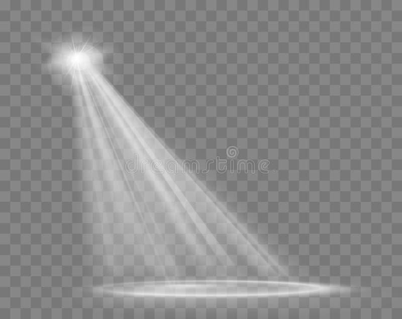 Spotlight Shines on the Stage Stock Vector - Illustration of bright ...
