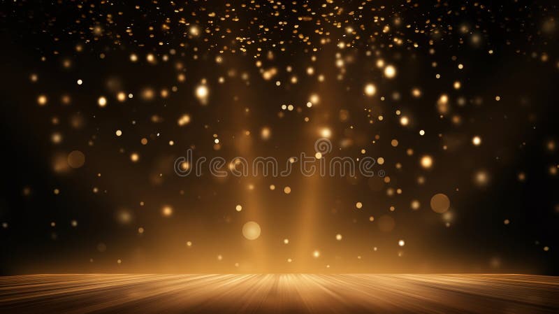 Spotlight with Shiny Light and Particles. Glow Backdrop Design of ...