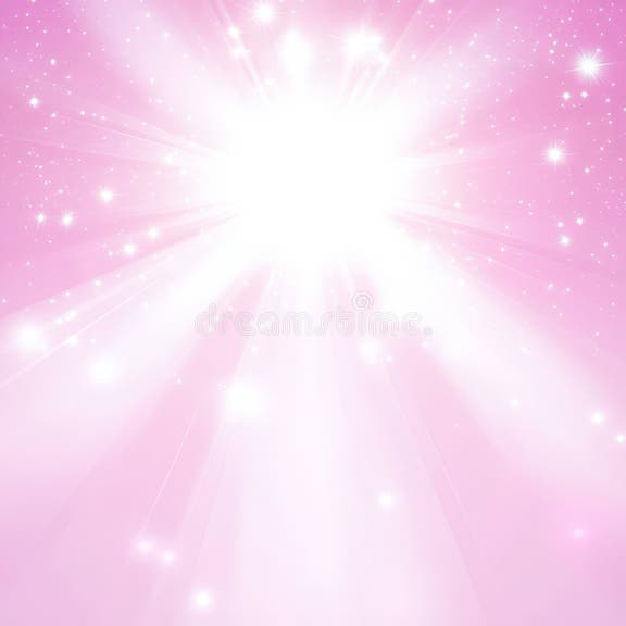 Spotlight of Soft Pink Light Isolated on Transparent Background. Stock ...