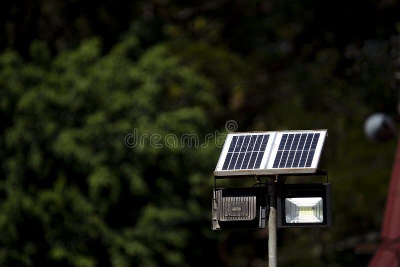 Spotlight Solar Cell Energy for Outside Area Energy Saving Concept ...
