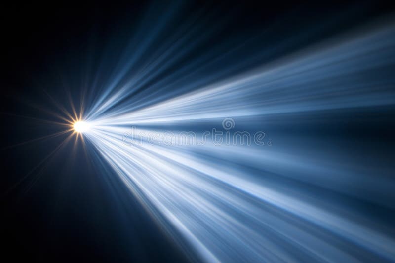 Spotlight Stage Divine Rays Isolated Against Black Background Stock ...