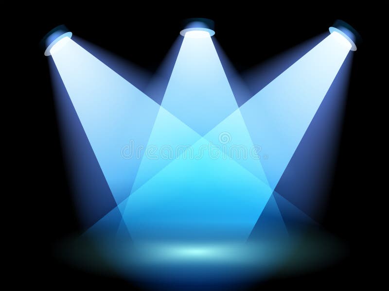 Spotlight focus on stage stock vector. Illustration of highlight - 14109000