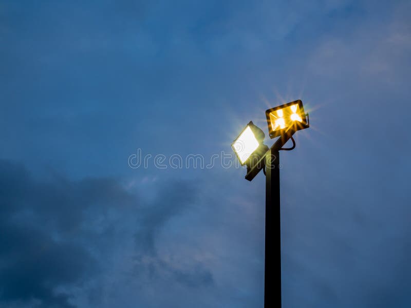 Spotlight stock photo. Image of lamp, alone, outdoor - 118932738