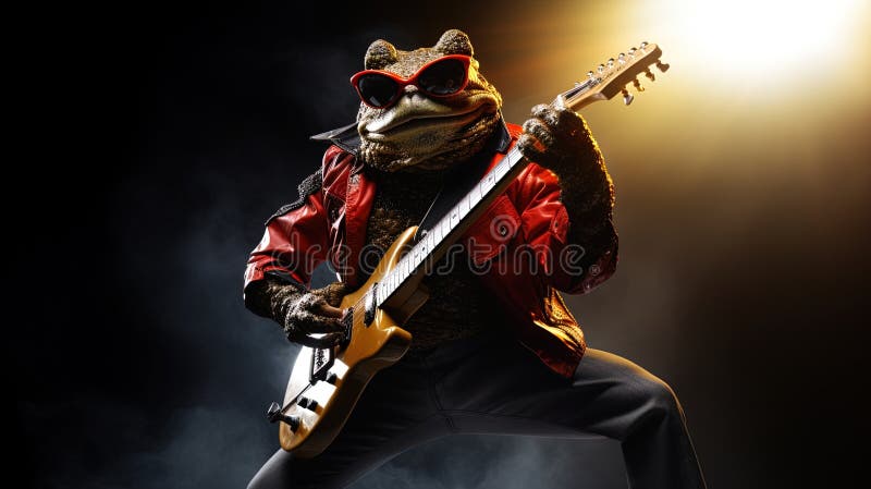 The Spotlight is on a Toad Rock Star, Commanding the Stage with an ...