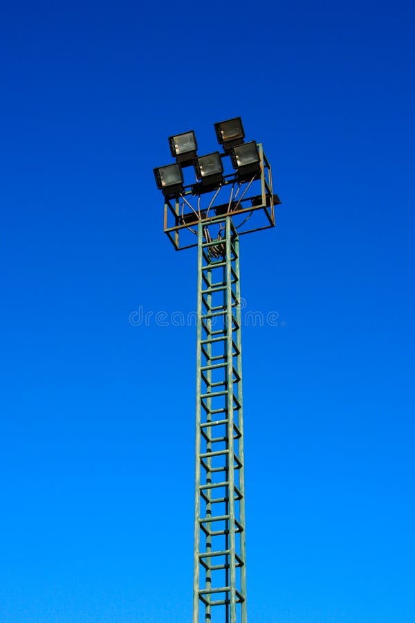 Spotlight tower stock photo. Image of sport, electrical - 46619154