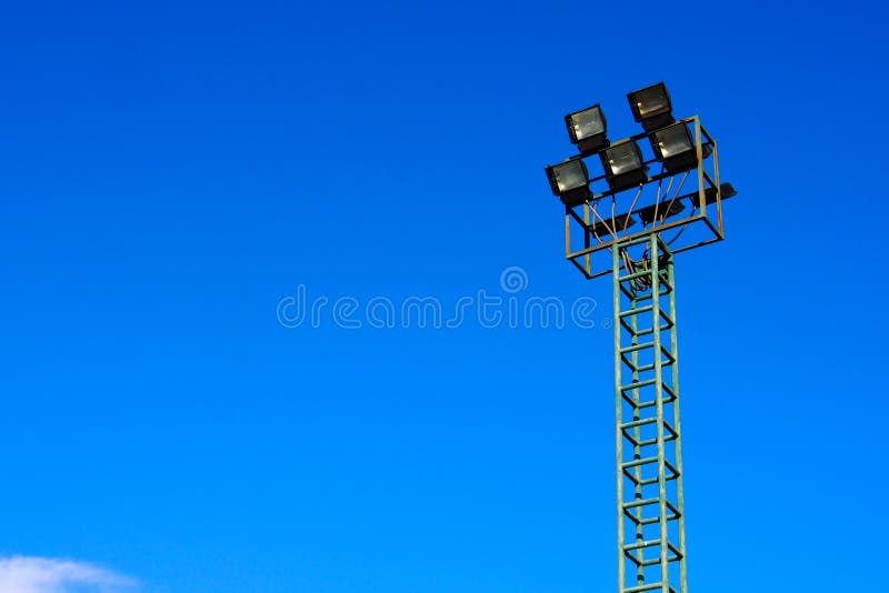 Spotlight tower stock image. Image of electric, power - 46619157