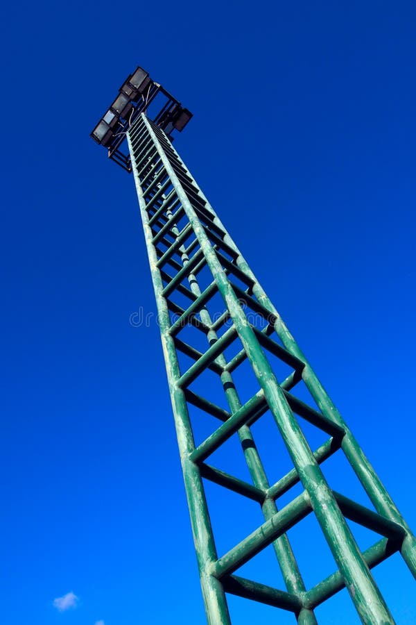 Spotlight tower stock photo. Image of energy, light, floodlight - 46619284