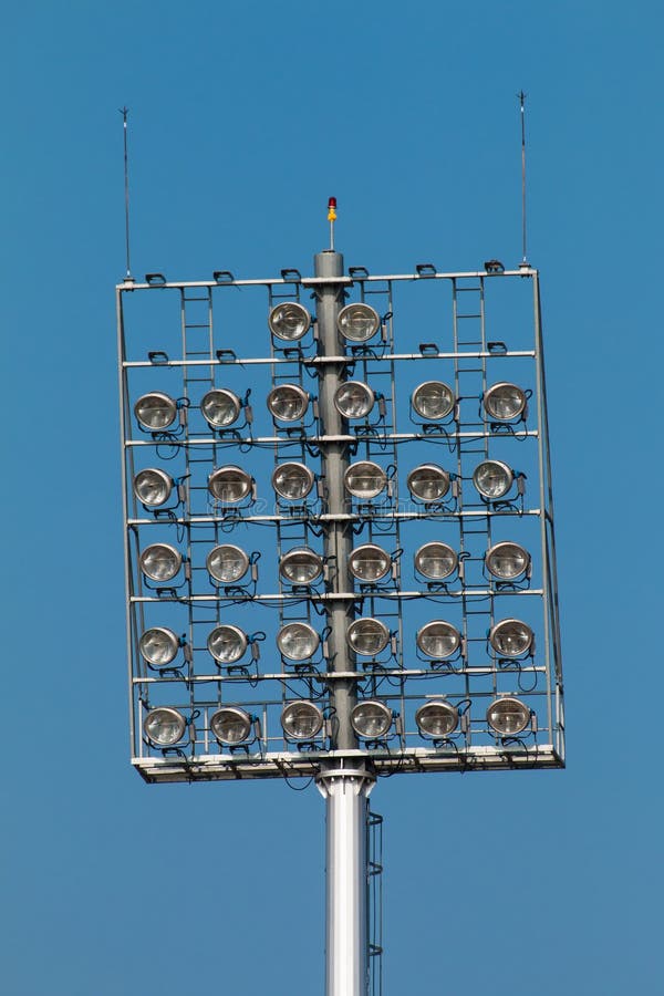 Spotlight tower stock image. Image of light, bright, energy - 67731211