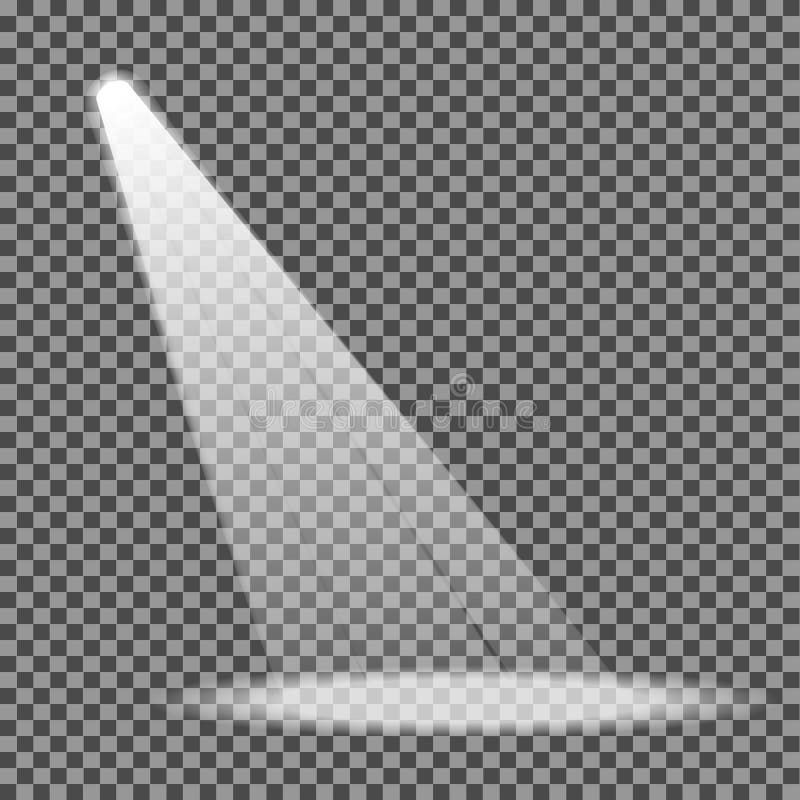 Scene with Light Ray Isolated on Transparent Background. Spotlight ...