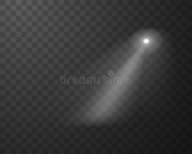 Spotlight Vector Effect, Diagonally Cone Spotlight, White Projector ...