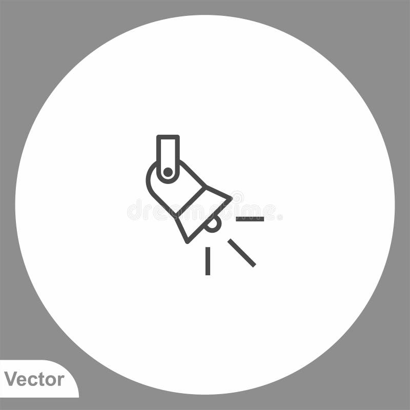 Spotlight Vector Icon Sign Symbol Stock Vector - Illustration of ...