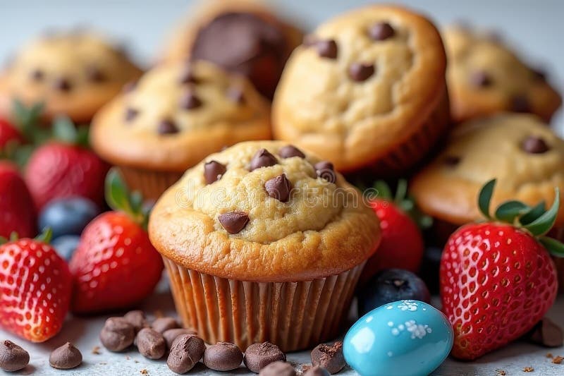 Spotlighting Delicious Easter Goodies Stock Illustration - Illustration ...