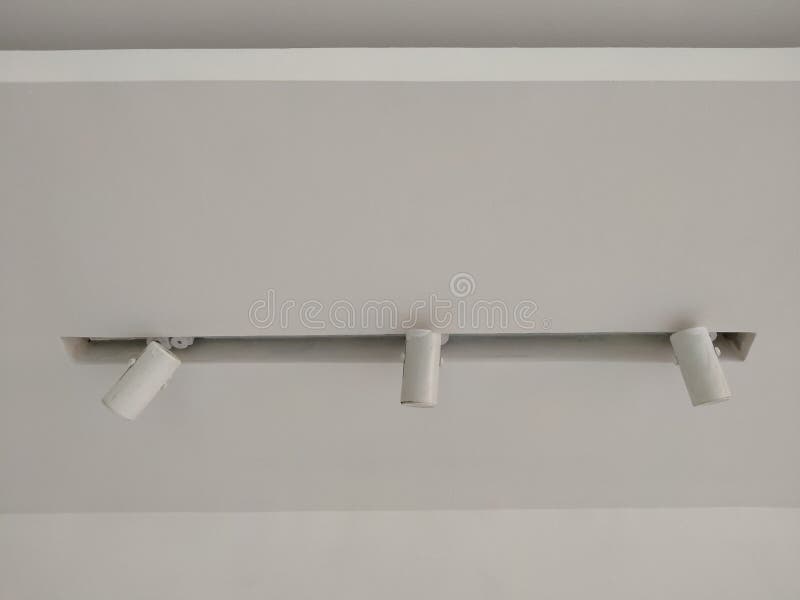 Spotlights above the room stock image. Image of room - 209244327