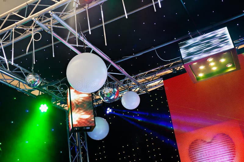 Spotlights in a concert stock image. Image of live, spotlight - 72783581