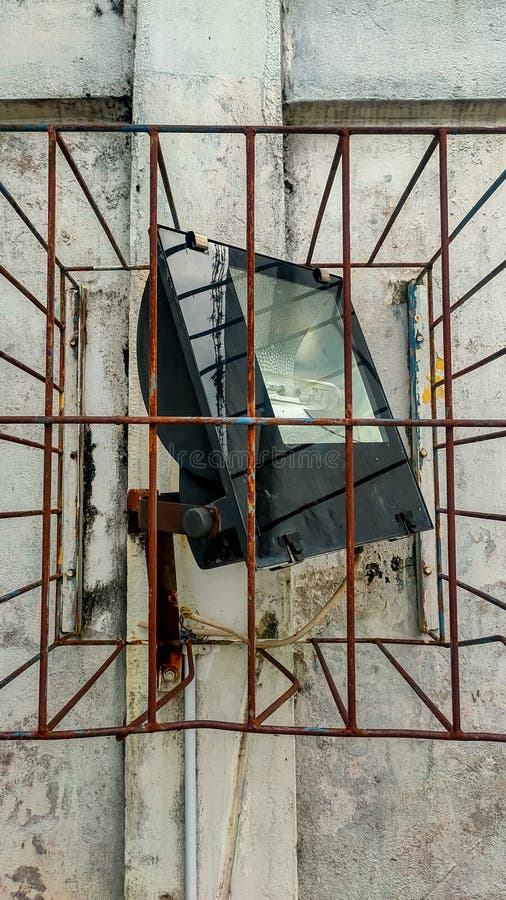 Spotlights are Installed To Highlight a Building Stock Photo - Image of ...