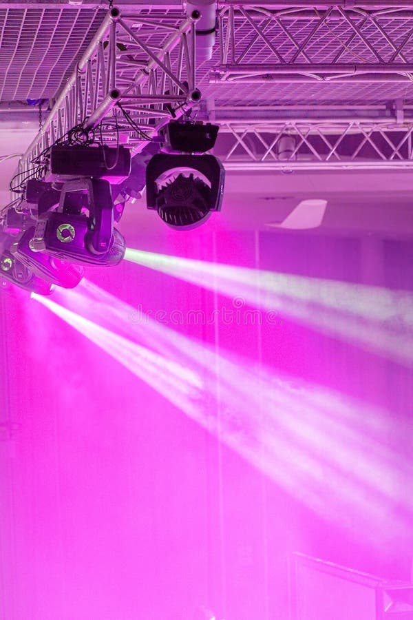 Spotlights and Laser Beams. Concert Light Stock Image - Image of scene ...
