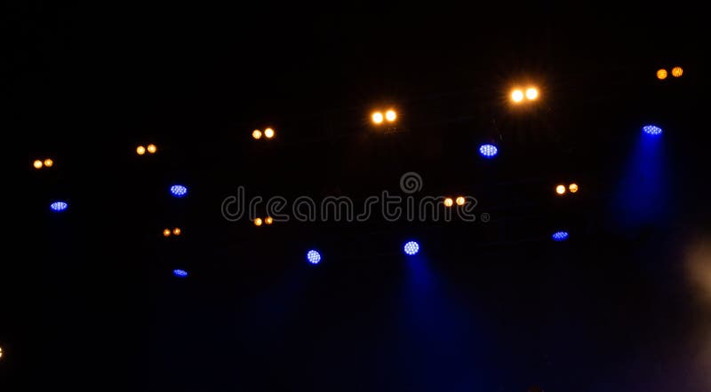 Spotlights and Laser Beams. Concert Light. Stage Lights Stock Photo ...