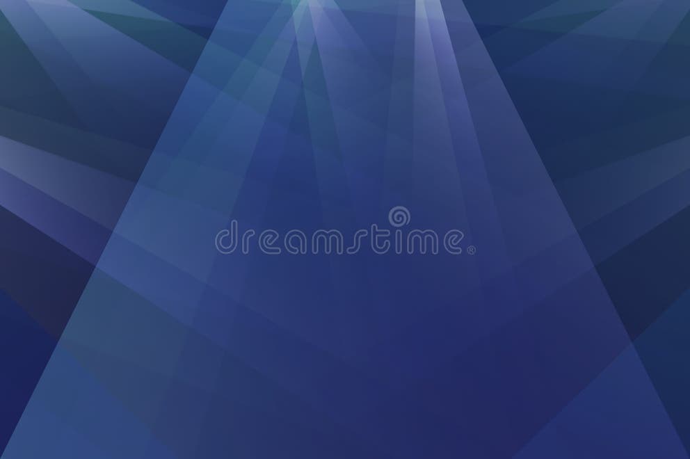 Spotlights in Many Directions on Blue Stock Illustration - Illustration ...