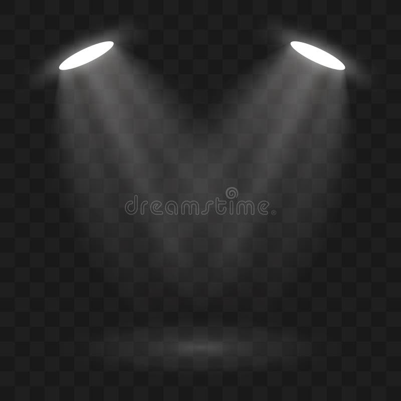 Scene Light Beam. Stage Spotlight Overlay Effects, Spot Lamp Projection ...