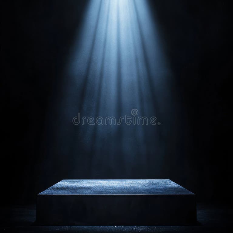 Spotlights on the Stage. Stage Background with Spotlights. Vector ...