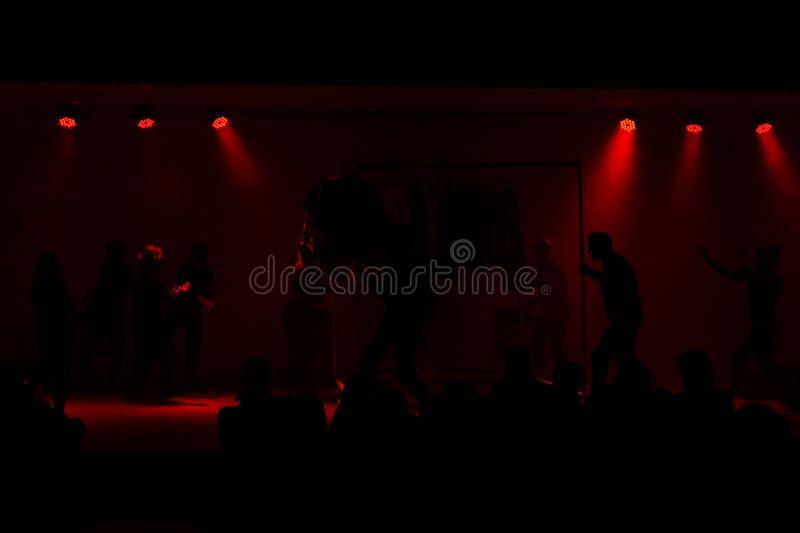 Performance in the Theater, Light Play, Performance, Acting Stock Photo ...