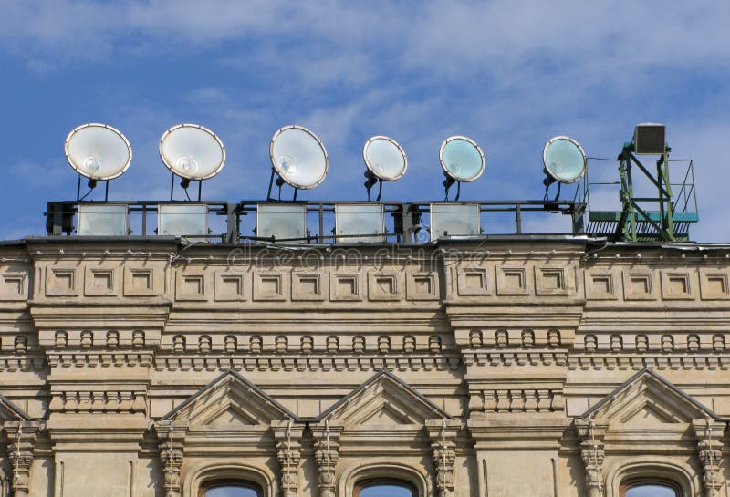 Spotlights to illuminate stock image. Image of circle - 60803829