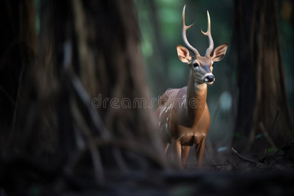 Spotlit Bushbuck Stock Illustrations – 1 Spotlit Bushbuck Stock ...