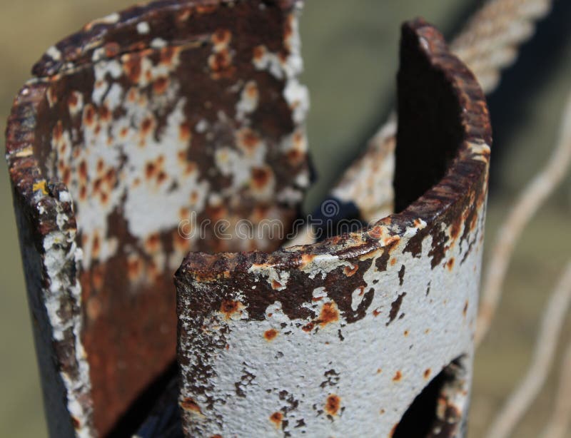 Spots of rust stock image. Image of rust, decay, brown - 76936519