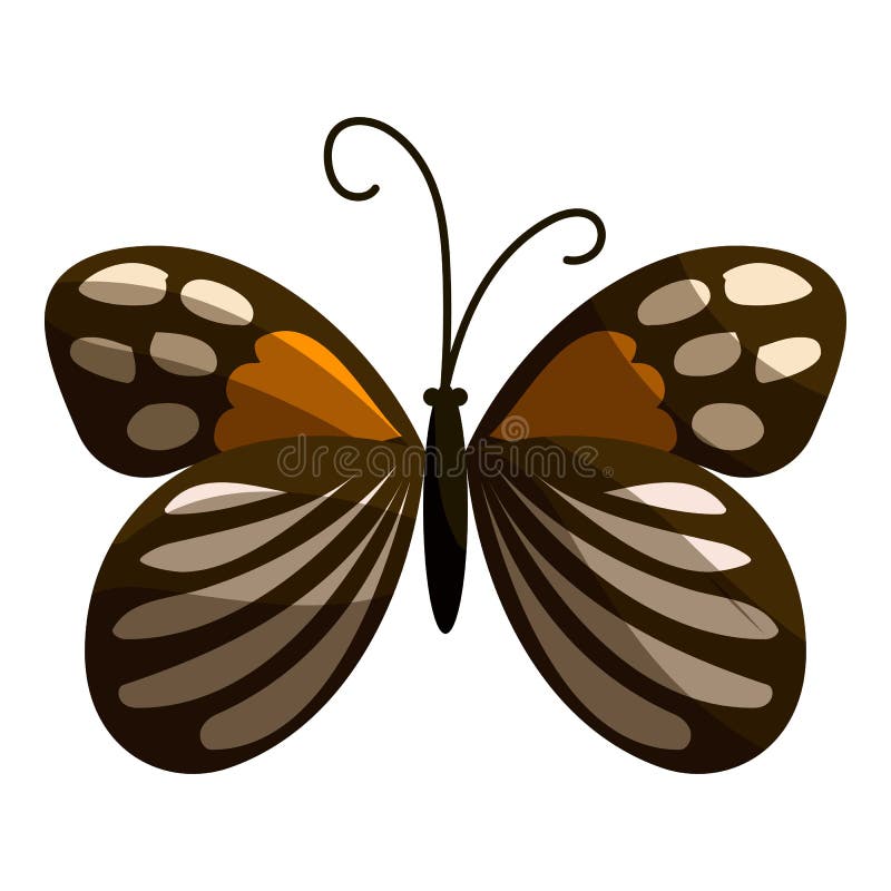 Spotted Butterfly Icon, Cartoon Style Stock Vector - Illustration of ...