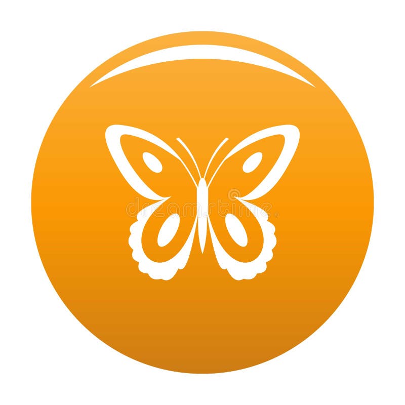 Spotted Butterfly Icon Orange Stock Illustration - Illustration of ...