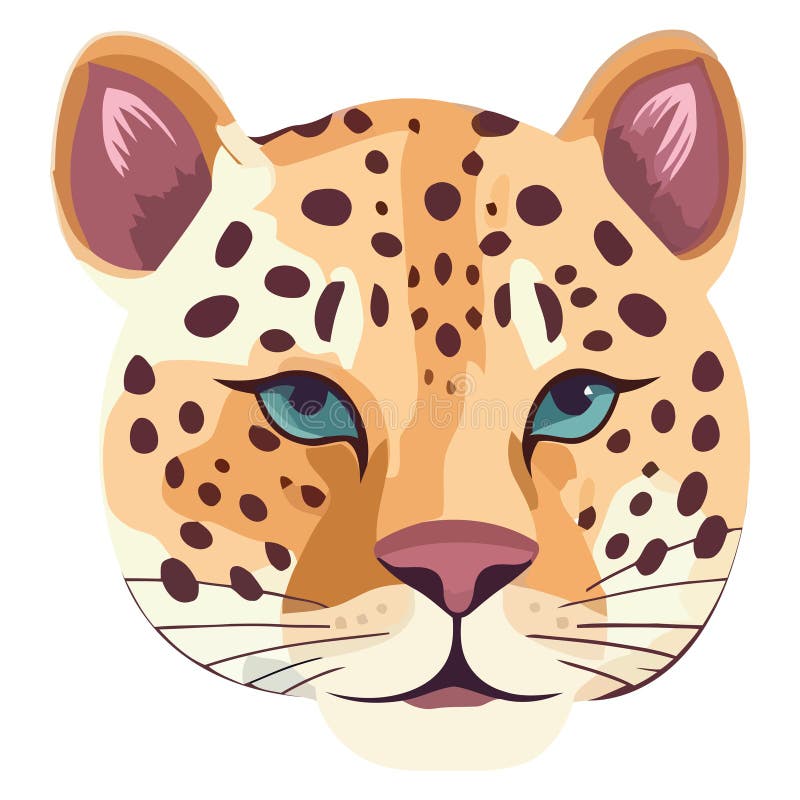 Spotted cheetah design stock vector. Illustration of wildcat - 277597216