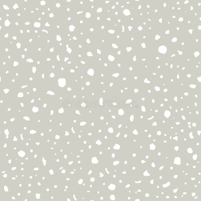 Spotted Dots Texture Seamless Pattern. Pastel Grey Polka Dot Background ...