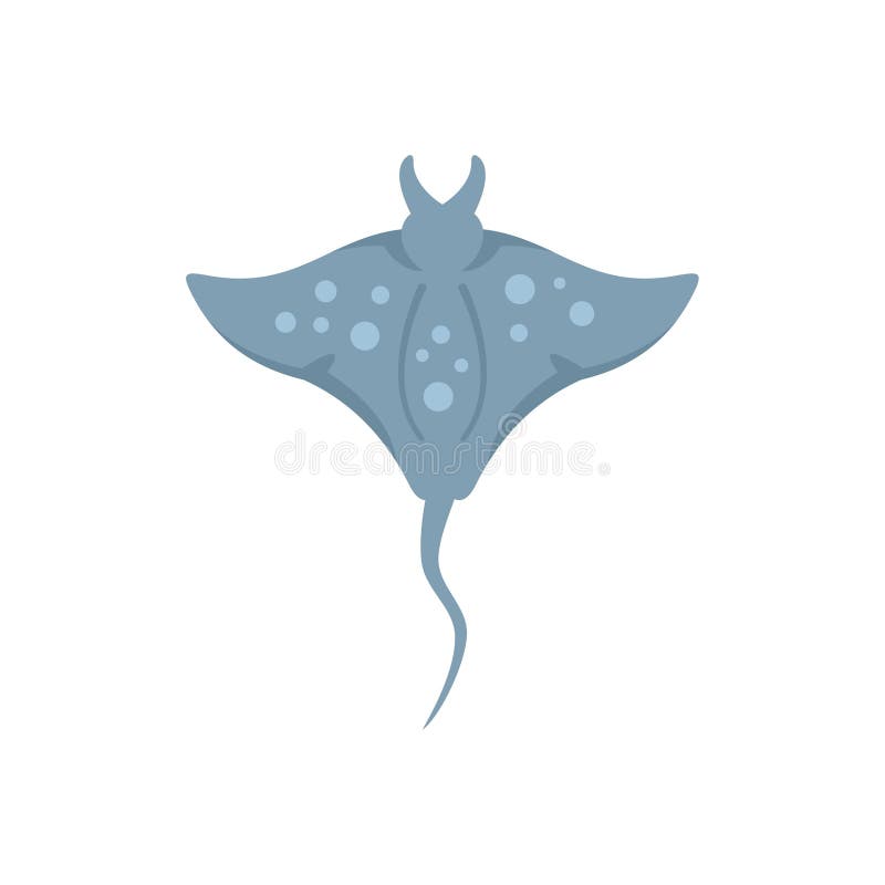 Spotted Eagle Ray Swimming Underwater Gracefully Stock Vector ...