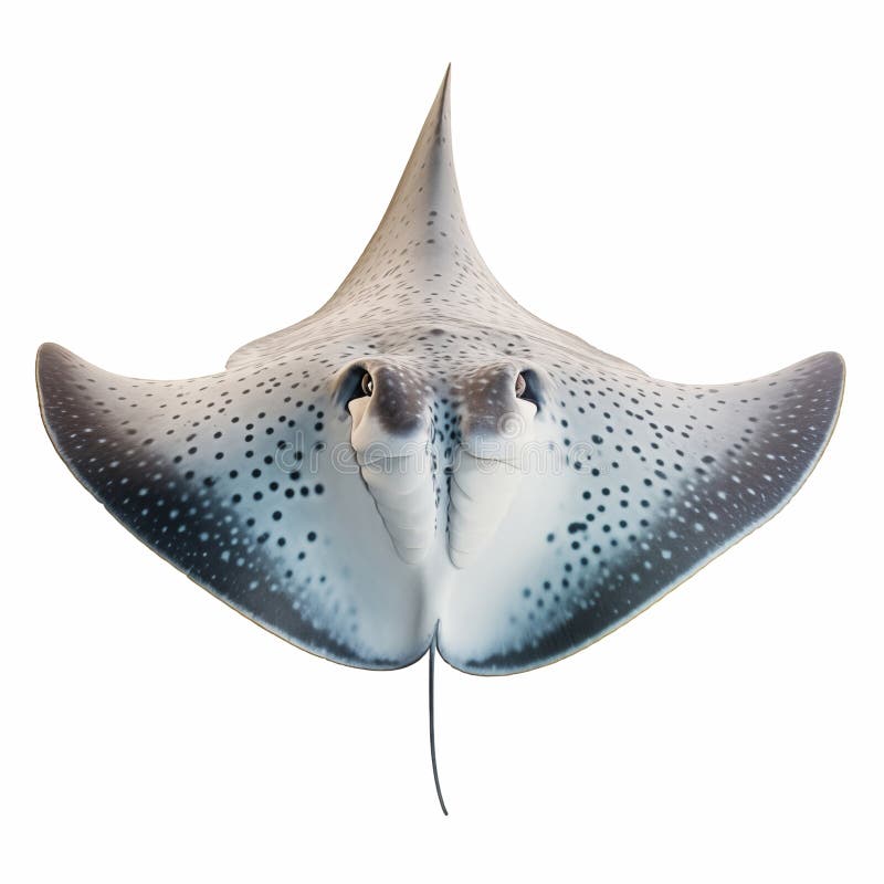 Spotted Eagle Ray Swimming Gracefully in the Ocean Waters Stock ...