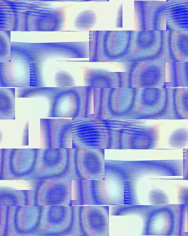 Spotted Geometric Abstract Seamless Pattern with Striped Shapes. Stock ...