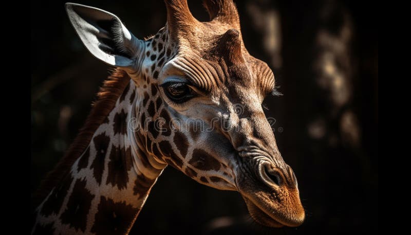 The Spotted Giraffe Elegance in Nature is a Wildlife Treasure Generated ...