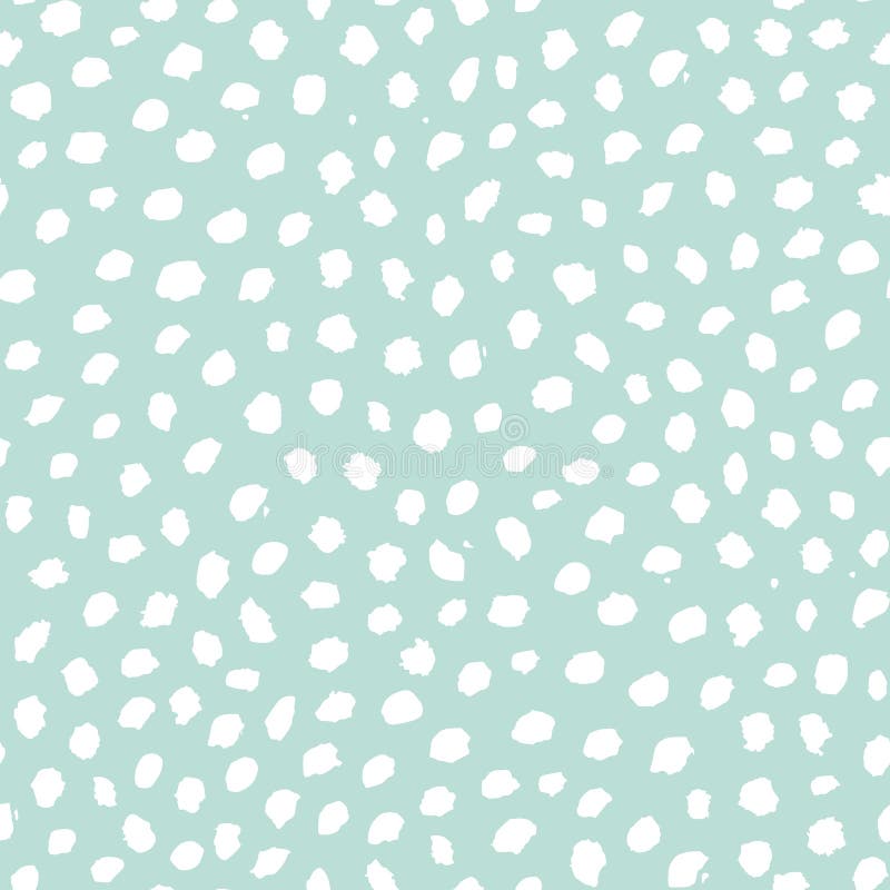 Spotted Hand Drawn Seamless Pattern. Stock Vector - Illustration of ...