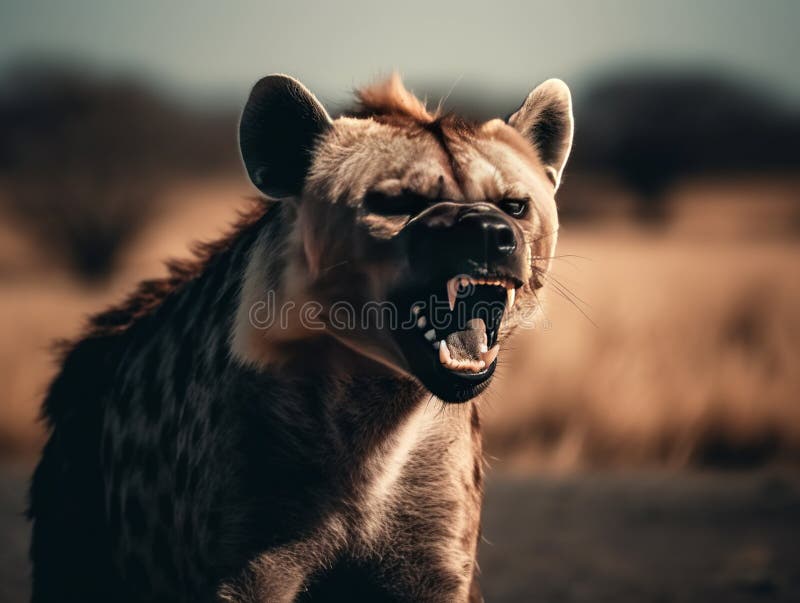 Spotted Hyena in the Moremi Game Reserve (Okavango River Delta ...