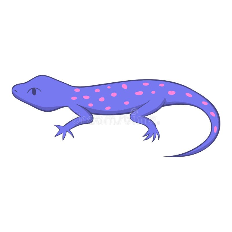 Spotted Lizard Icon, Cartoon Style Stock Vector - Illustration of ...