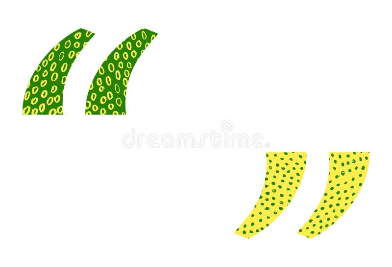 Spotted Quotation Marks on White Background Stock Vector - Illustration ...
